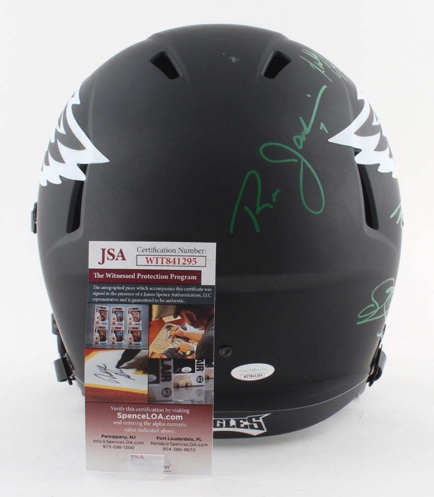 Eagles Full-Size Eclipse Alternate Speed Helmet Signed by (4) with ...
