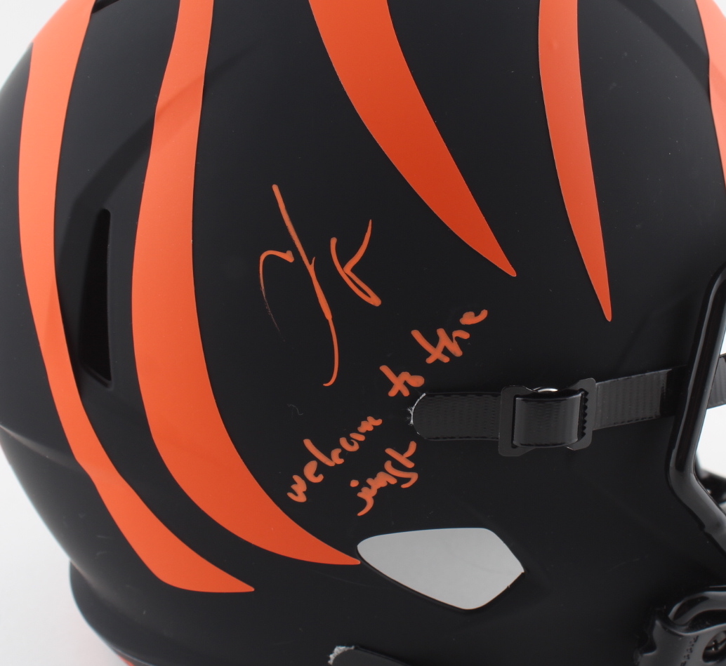 Chad Johnson Signed Bengals Full-Size Eclipse Alternate Speed Helmet ...