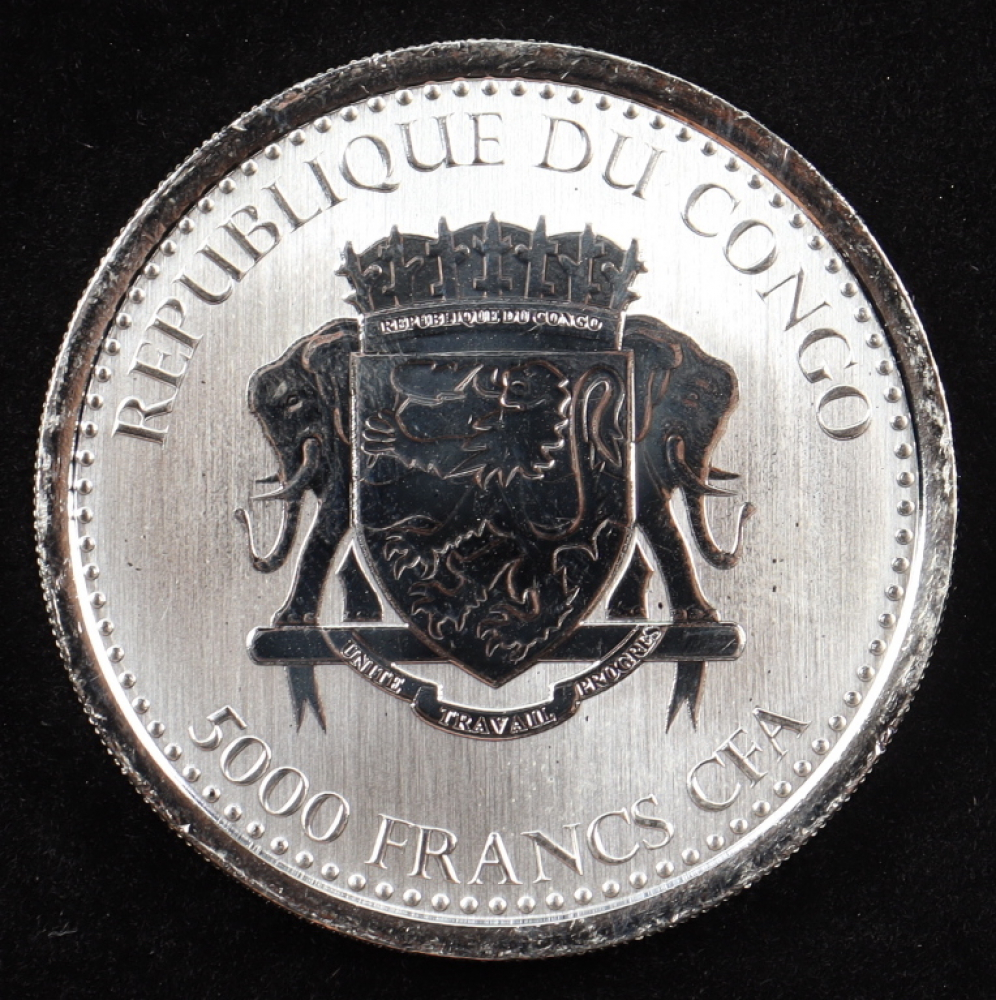 2019 Congo Silverback Gorilla Silver Coin | Pristine Auction