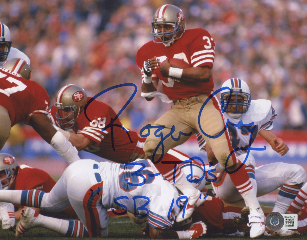 Roger Craig Signed 49ers 8x10 Photo Inscribed "3-TD's" & "SB 19 ...