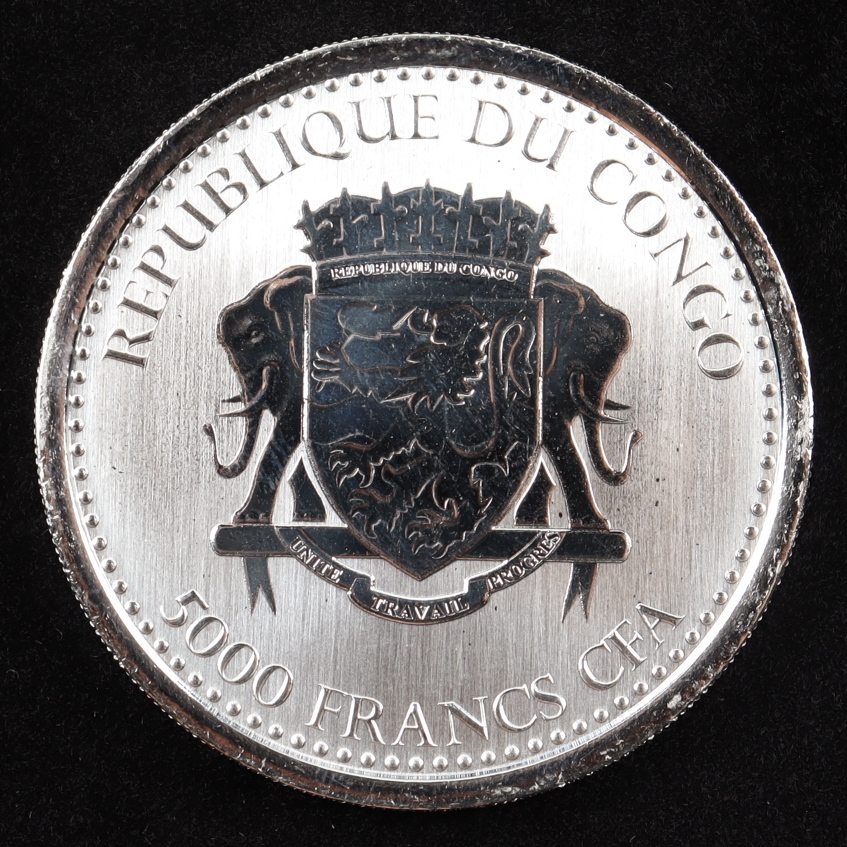2019 Congo Silverback Gorilla Silver Coin | Pristine Auction