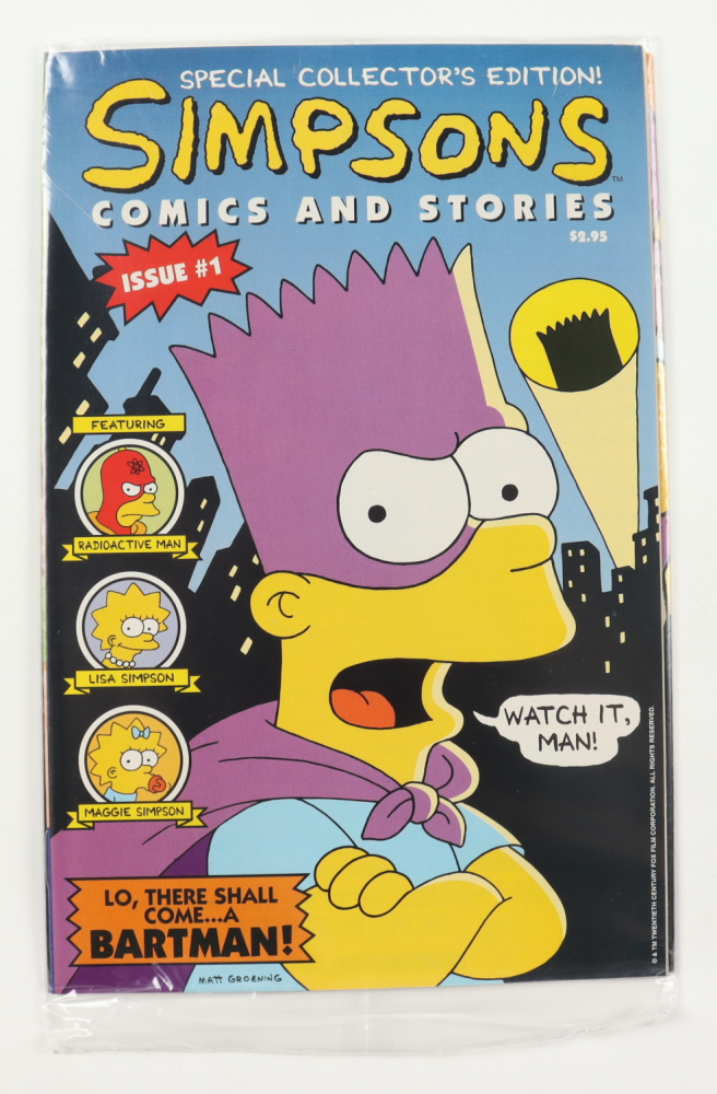 1993 "Simpsons Comics and Stories" Issue #1 Direct Edition Welsh ...