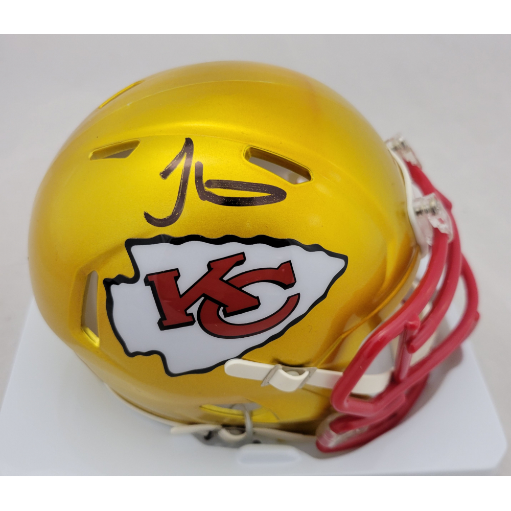 Tyreek Hill Signed Chiefs Flash Alternate Speed Mini Helmet (Beckett ...