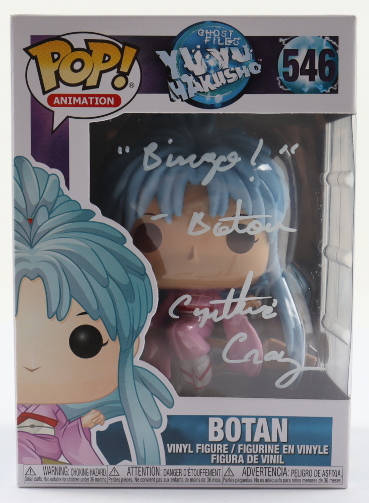Cynthia Cranz Signed "Yu Yu Hakusho: Ghost Files" #546 Botan Funko Pop ...