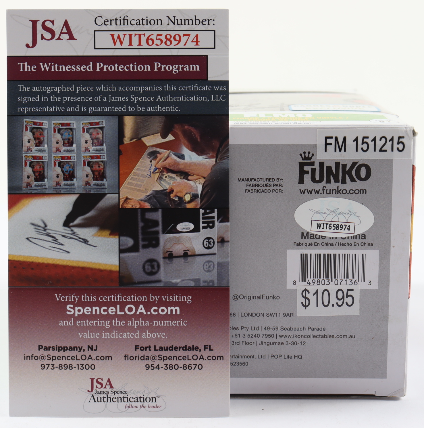 Guy Gilchrist Signed "Sesame Street" #08 Elmo Funko Pop! Vinyl Figure ...