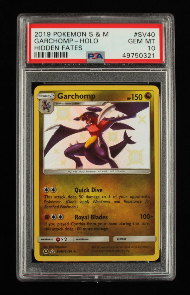 Garchomp 2019 Pokemon Hidden Fates #SV40 (PSA 10) | Pristine Auction