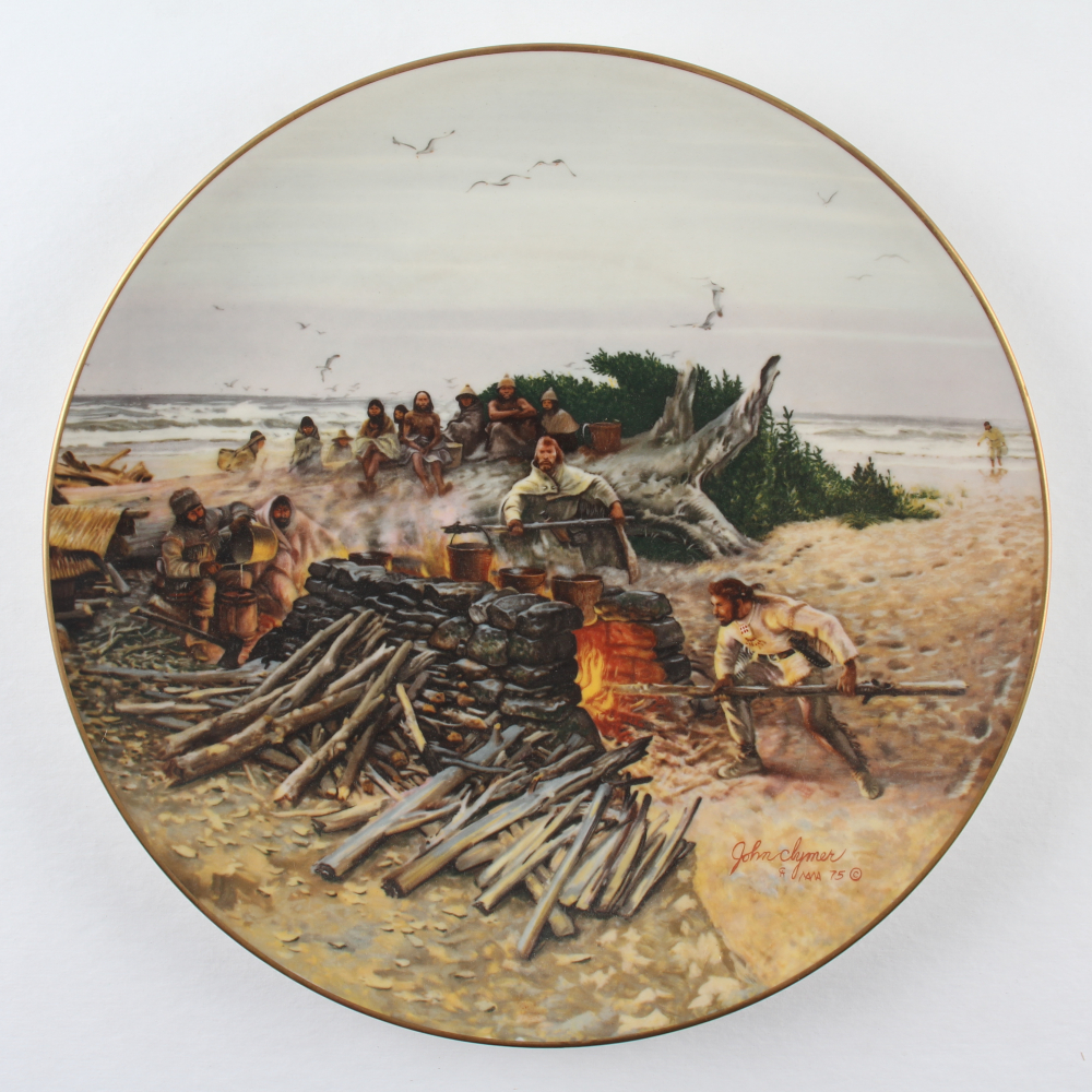 The Lewis and Clark Expedition Plate Collection LE "The Saltmakers" 24K ...