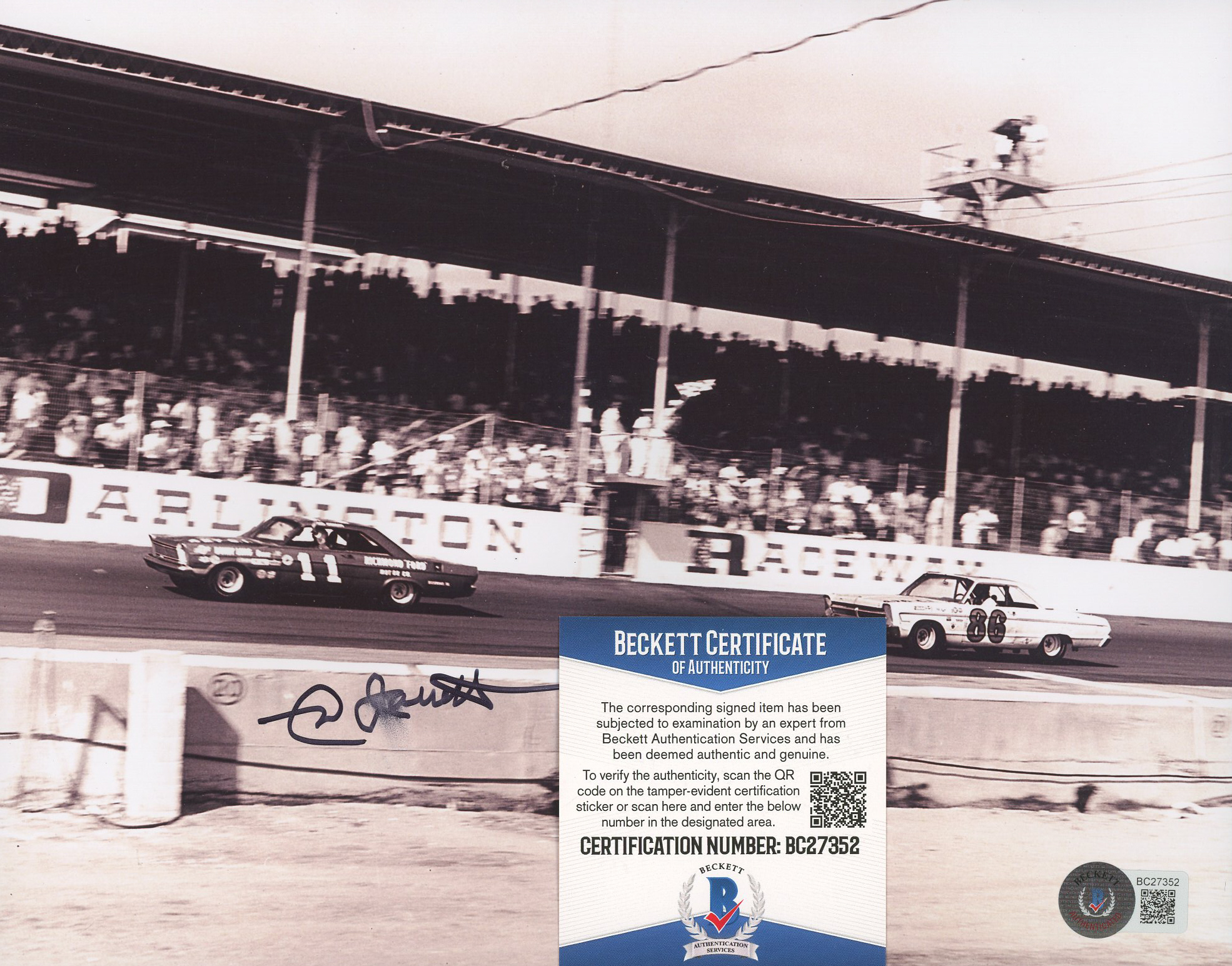 Ned Jarrett Signed 8x10 Photo (Beckett) (See Description) | Pristine ...