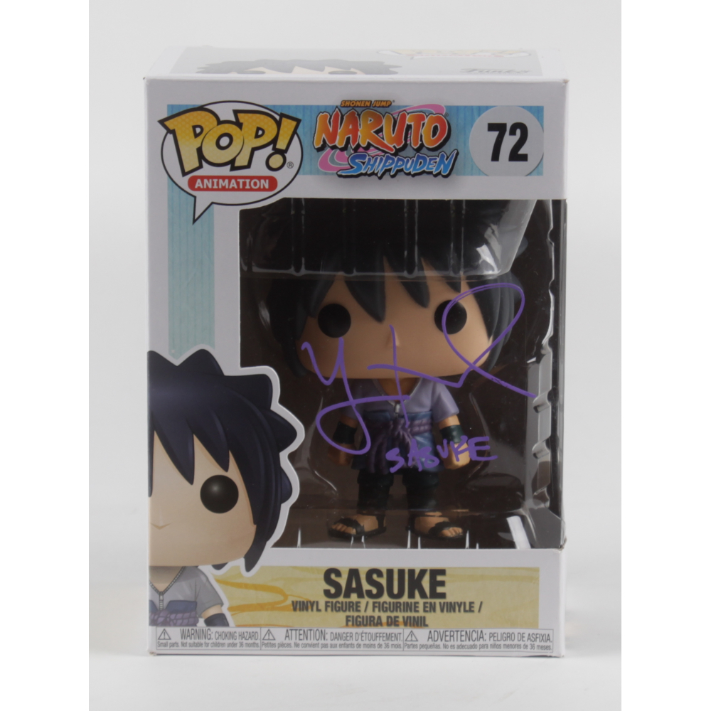 Sasuke Uchiha Signed "Naruto Shippuden" #72 Sasuke Funko Pop! Vinyl ...