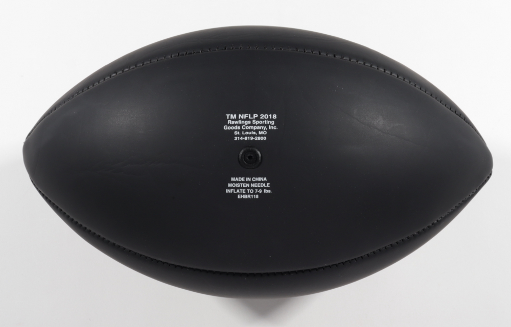 Jonathan Abrams Signed Raiders Logo Football (JSA COA) | Pristine Auction