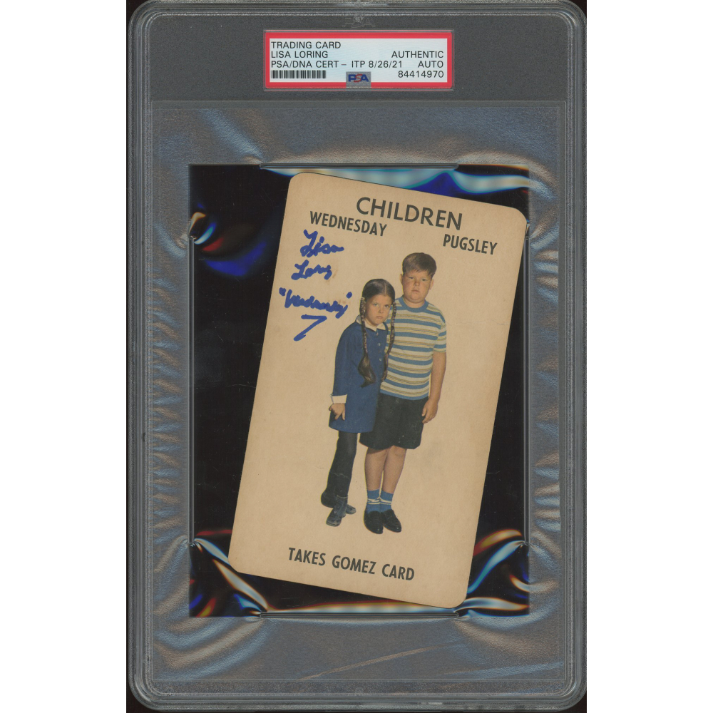 Lisa Loring Signed "The Addams Family" 3.5x6 Card Inscribed "Wednesday ...