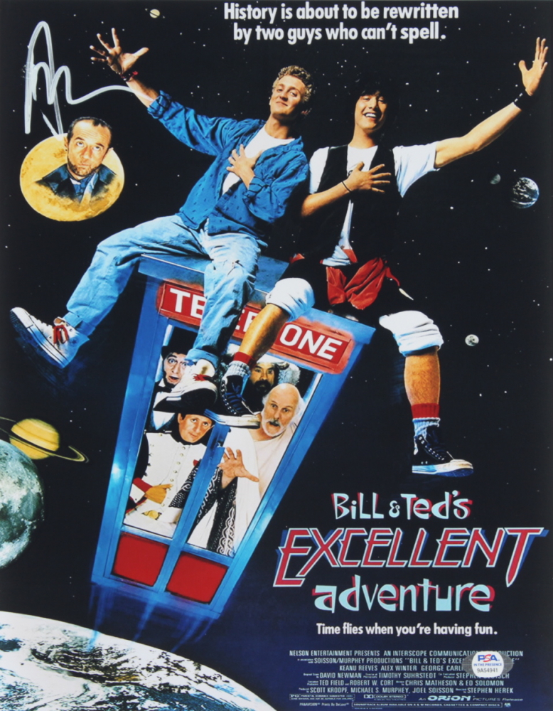 Alex Winter Signed "Bill & Ted's Excellent Adventure" 11x14 Photo (PSA ...