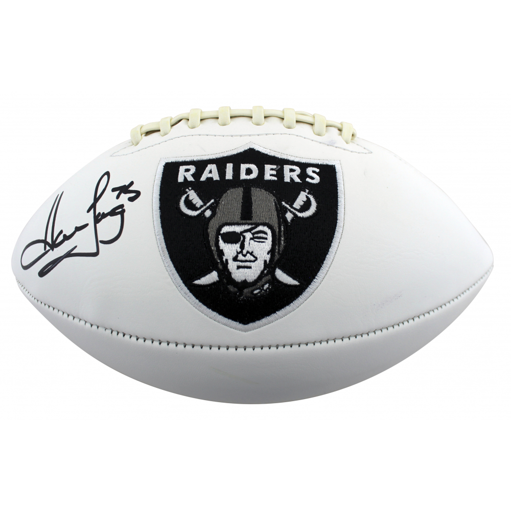 Howie Long Signed Raiders Logo Football (Beckett) | Pristine Auction