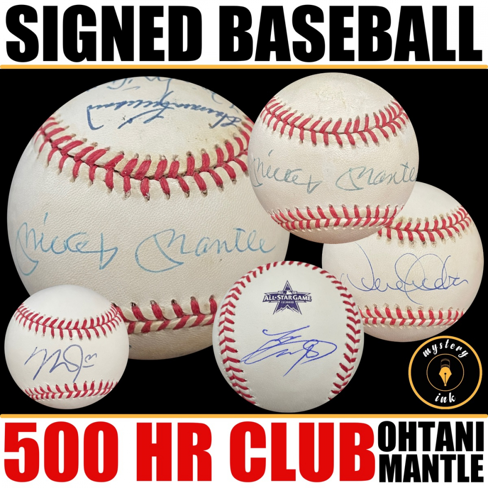 Mystery Ink Ballpark Signatures Signed Baseball Mystery Box with 500 HR ...