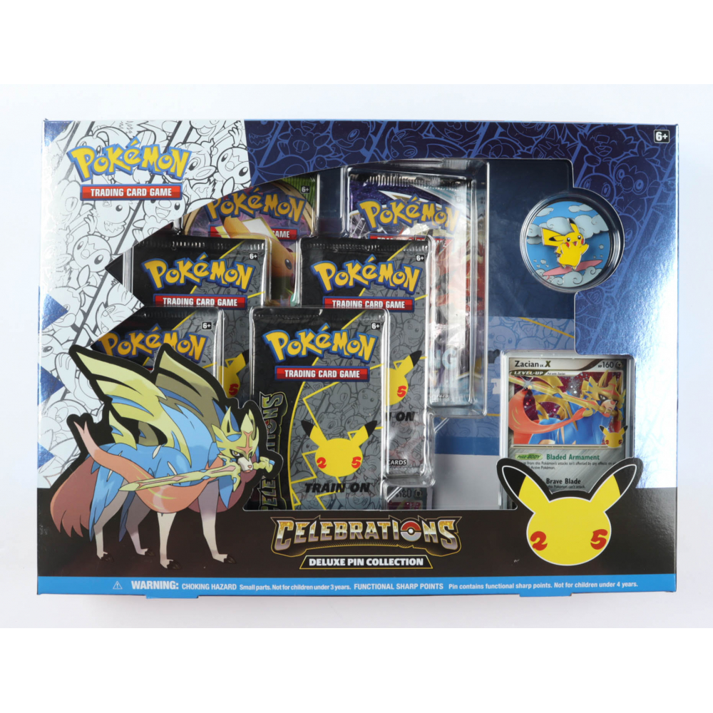 Pokemon TCG: Celebrations Collection Box with (4) Celebrations Packs ...