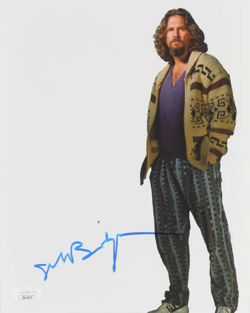 Jeff Bridges Signed "The Big Lebowski" 8x10 Photo (JSA COA) | Pristine ...