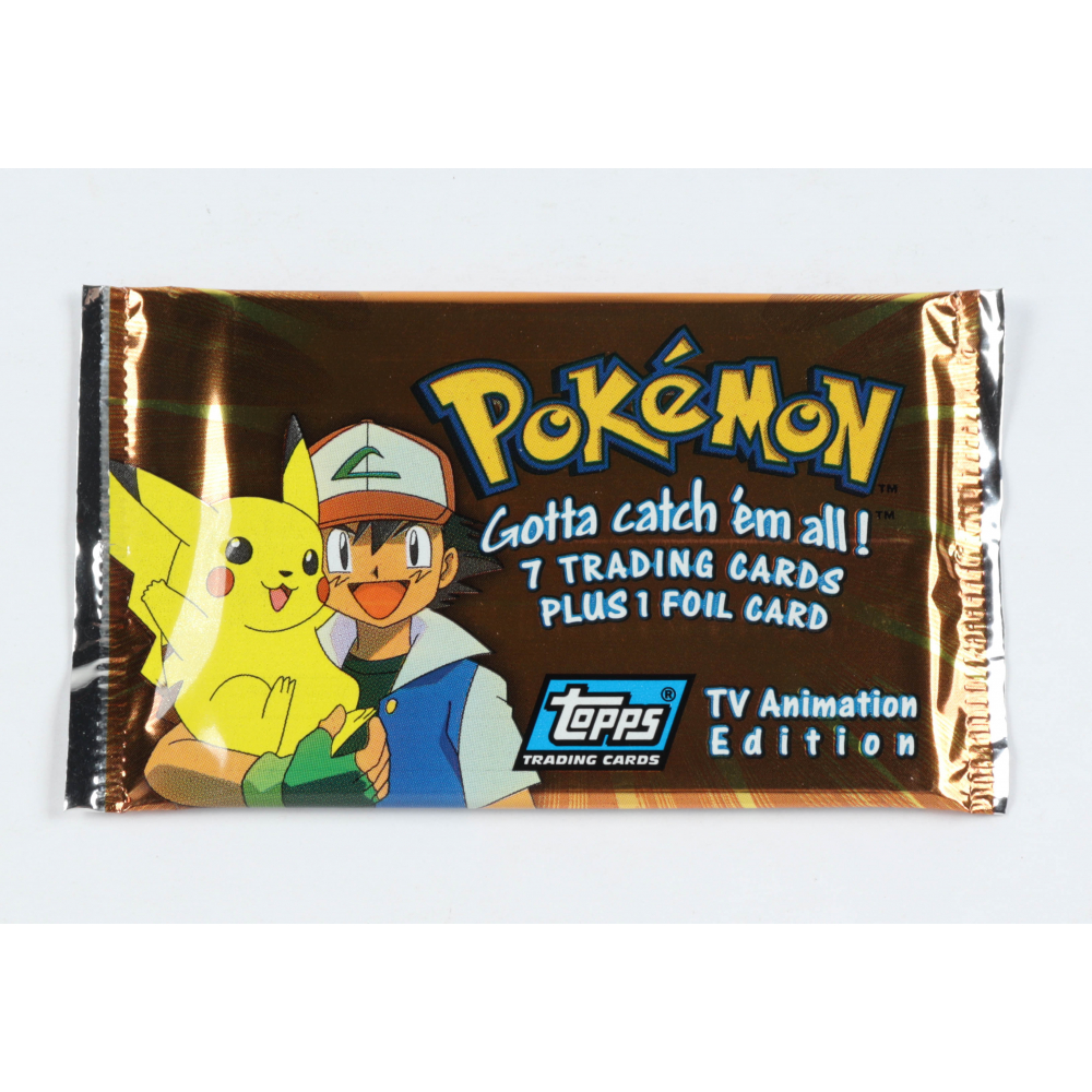 1999 Topps Pokemon TV Animation Pack with (8) Cards | Pristine Auction