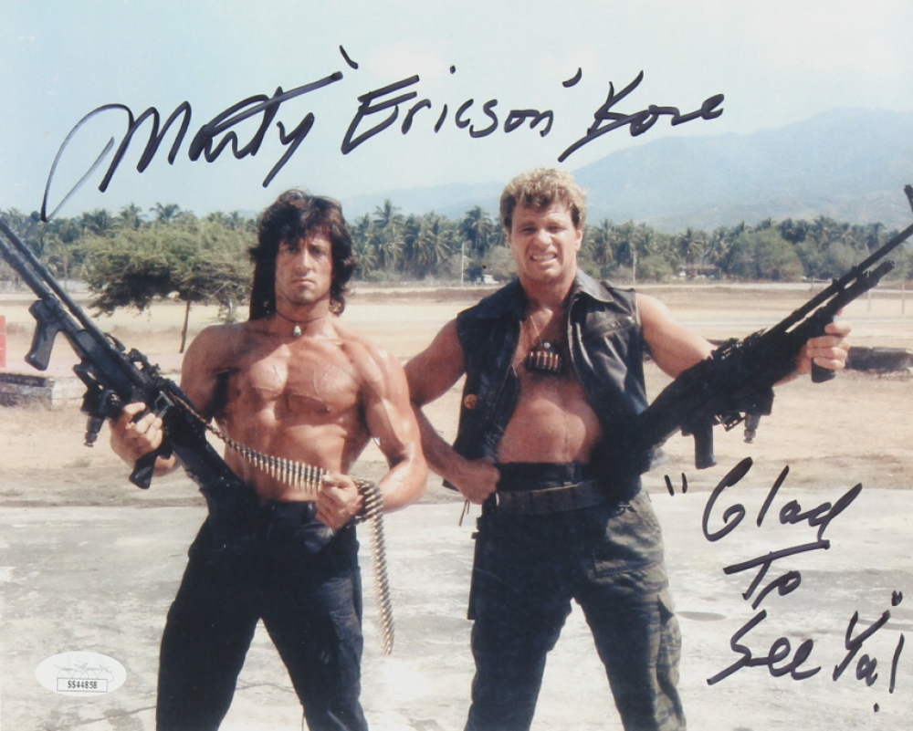 Martin Kove Signed "Rambo: First Blood Part II" 8x10 Photo Inscribed ...
