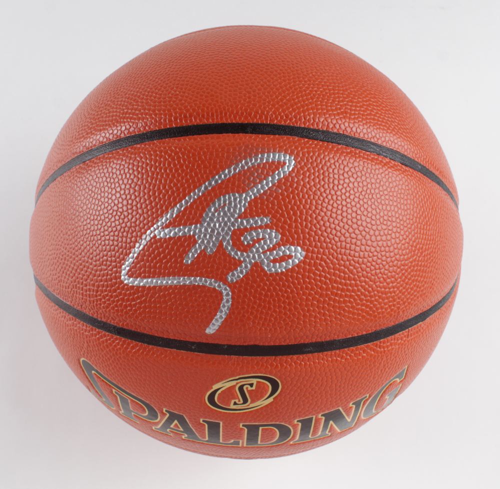 Stephen Curry Signed NBA "The Finals" Game Ball Series Basketball ...