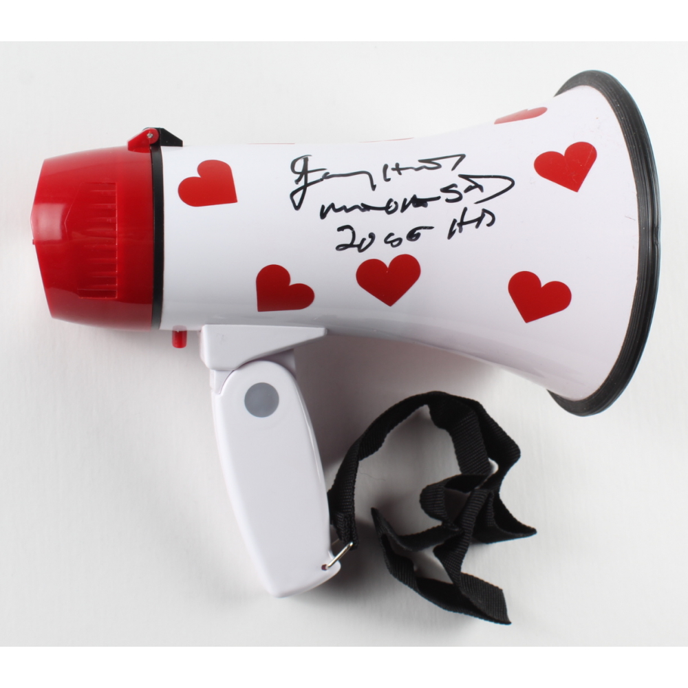 Jimmy Hart Signed Megaphone Inscribed "Mouth of the South" & "2005 HOF ...