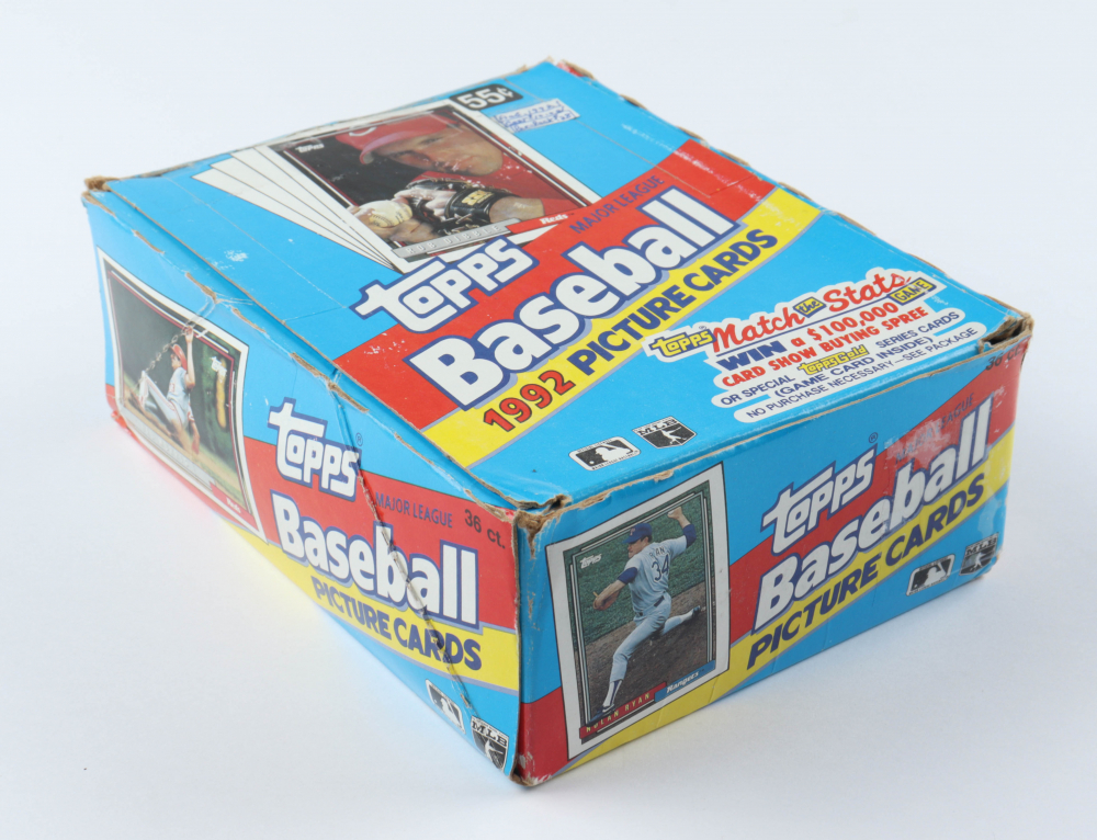 1992 Topps Baseball Wax Box with (36) Packs | Pristine Auction