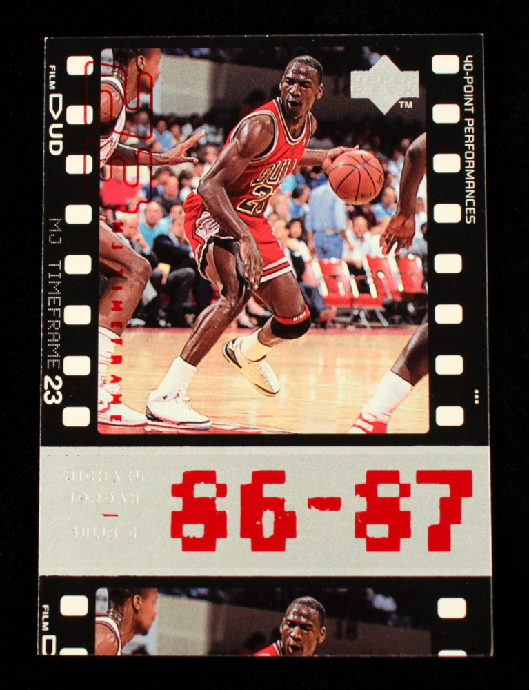 Michael Jordan 1998 Upper Deck Michael Jordan Living Legend #12 TF 1987 ...