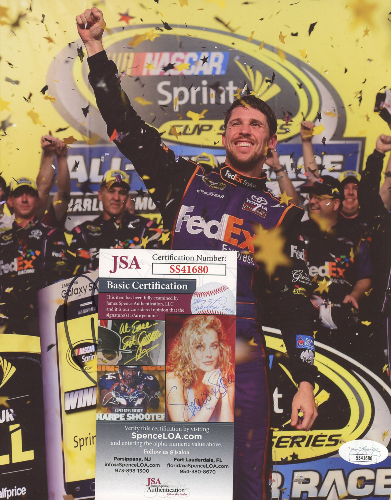 Denny Hamlin Signed 8x10 Photo (JSA COA) | Pristine Auction
