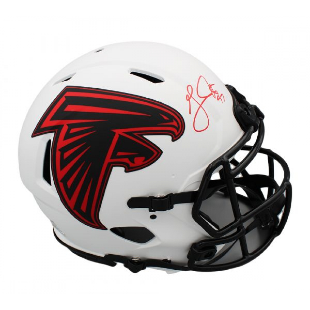 Grady Jarrett Signed Falcons Full-Size Authentic On-Field Lunar Eclipse ...