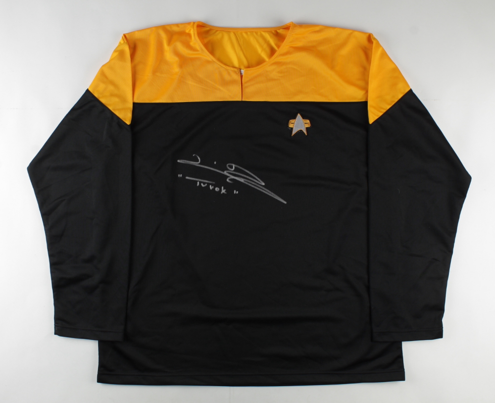 Tim Russ Signed "Star Trek" Prop Uniform Shirt Inscribed "Tuvok" (JSA ...
