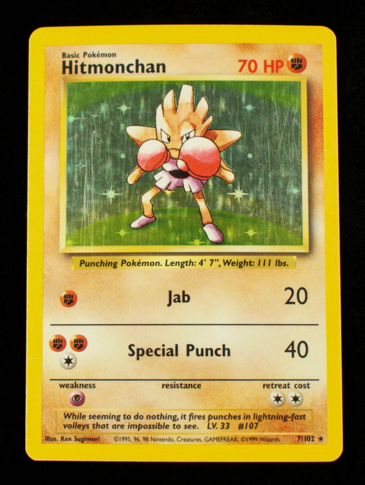 Hitmonchan 1999 Pokemon Base Unlimited #7 Holo | Pristine Auction