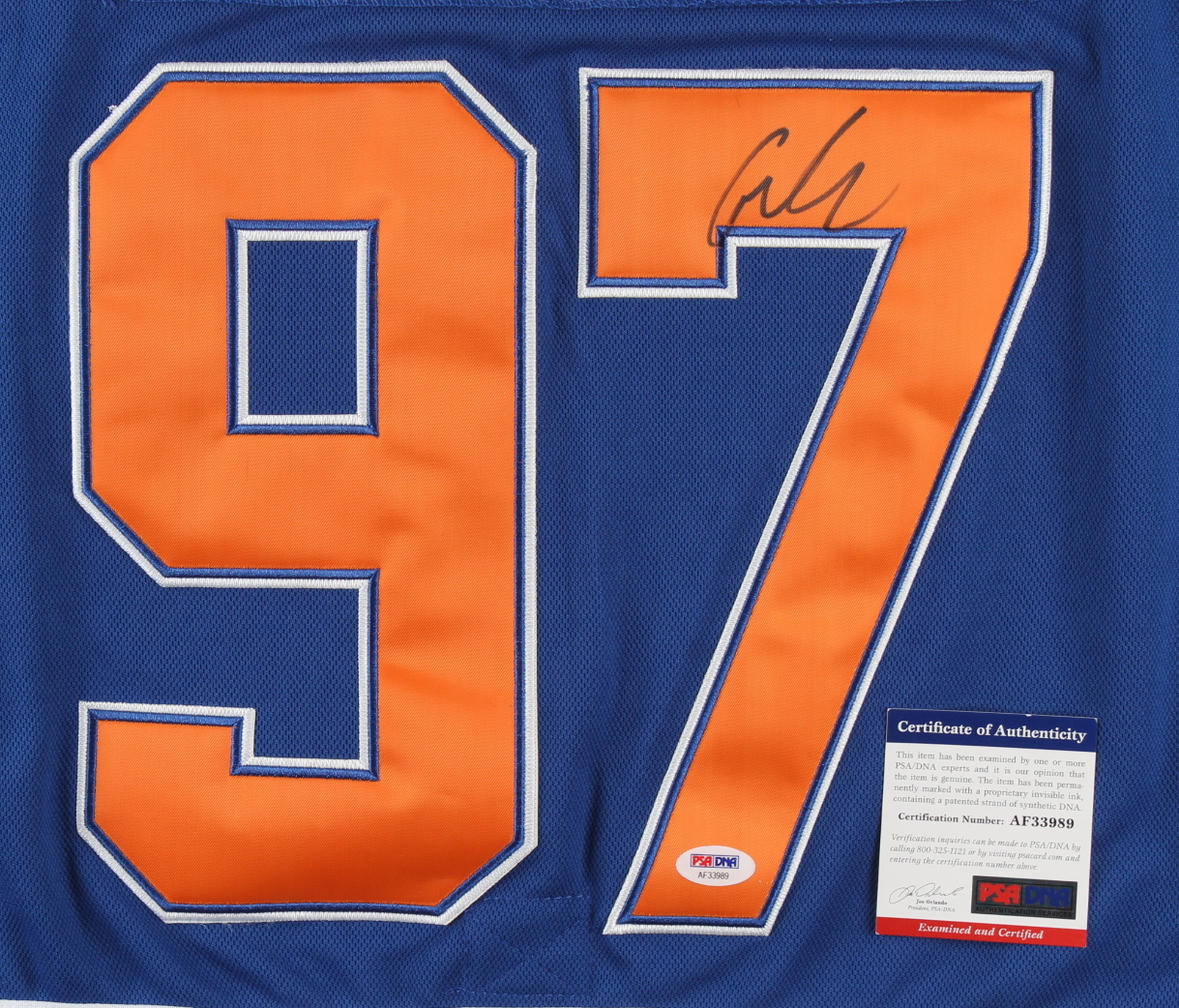 Connor McDavid Signed Oilers Captain's Jersey (PSA COA) | Pristine Auction