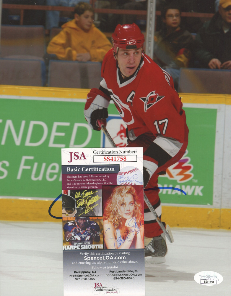 Rod Brind'Amour Signed Hurricanes 8x10 Photo (JSA COA) | Pristine Auction