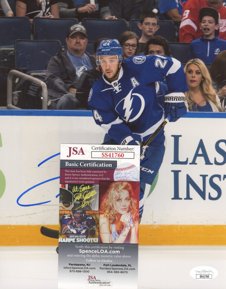Ryan Callahan Signed Lightning 8x10 Photo (JSA COA) | Pristine Auction