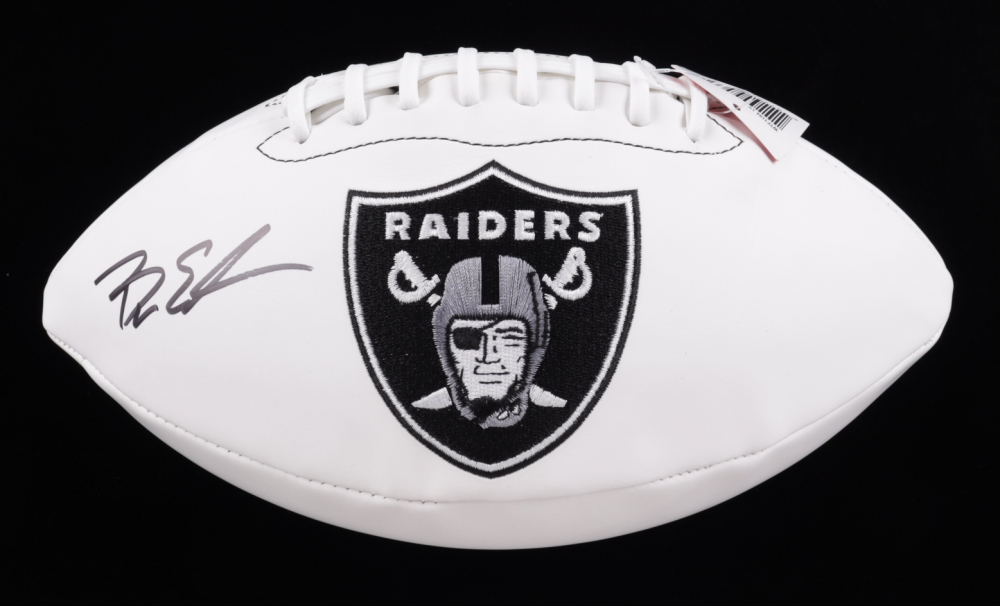 Bryan Edwards Signed Raiders Logo Football (JSA COA) | Pristine Auction
