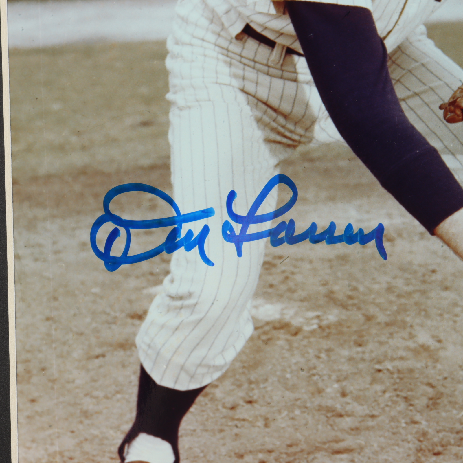 Don Larsen Signed Yankees 14x18 Custom Matted Photo Display (Stacks of ...