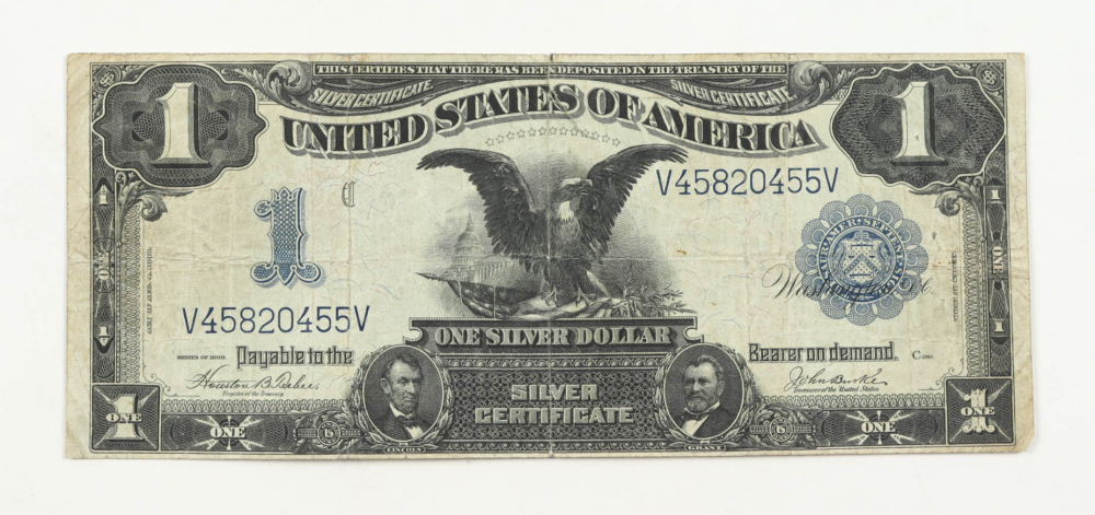 1899 $1 One Dollar U.S. Silver Certificate Bank Note | Barnebys