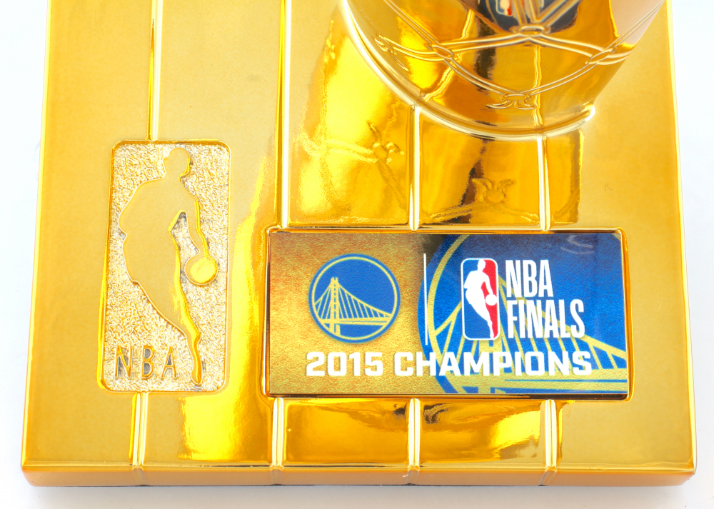 Stephen Curry Signed Warriors 2015 NBA Finals Champions Replica Trophy ...