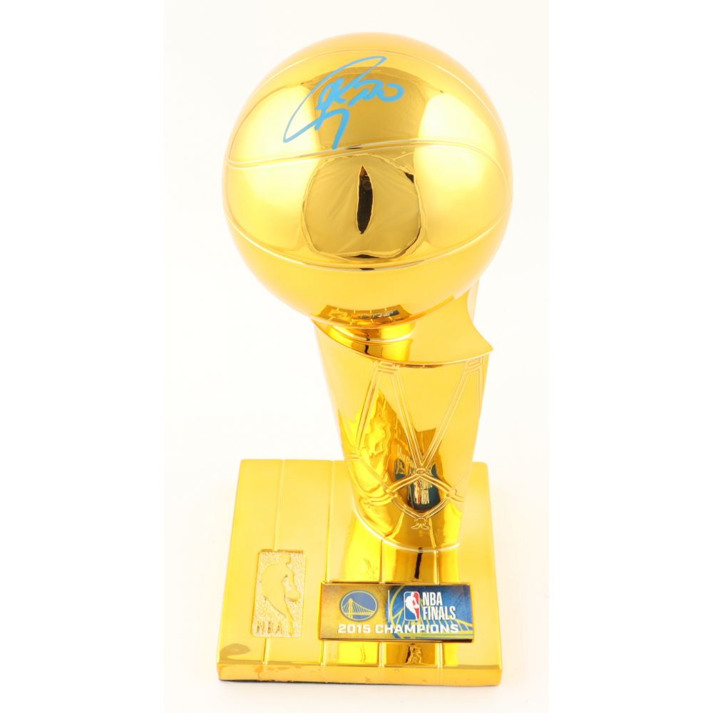 Stephen Curry Signed Warriors 2015 NBA Finals Champions Replica Trophy ...