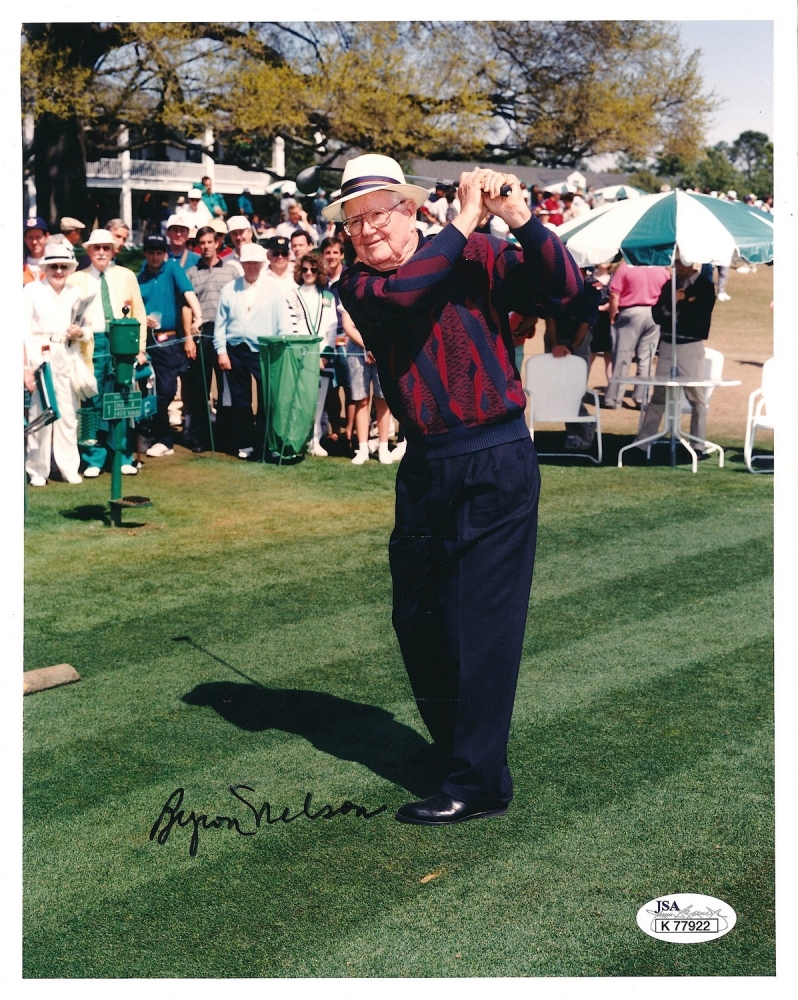 Byron Nelson Signed 8x10 Photo (JSA COA) | Pristine Auction