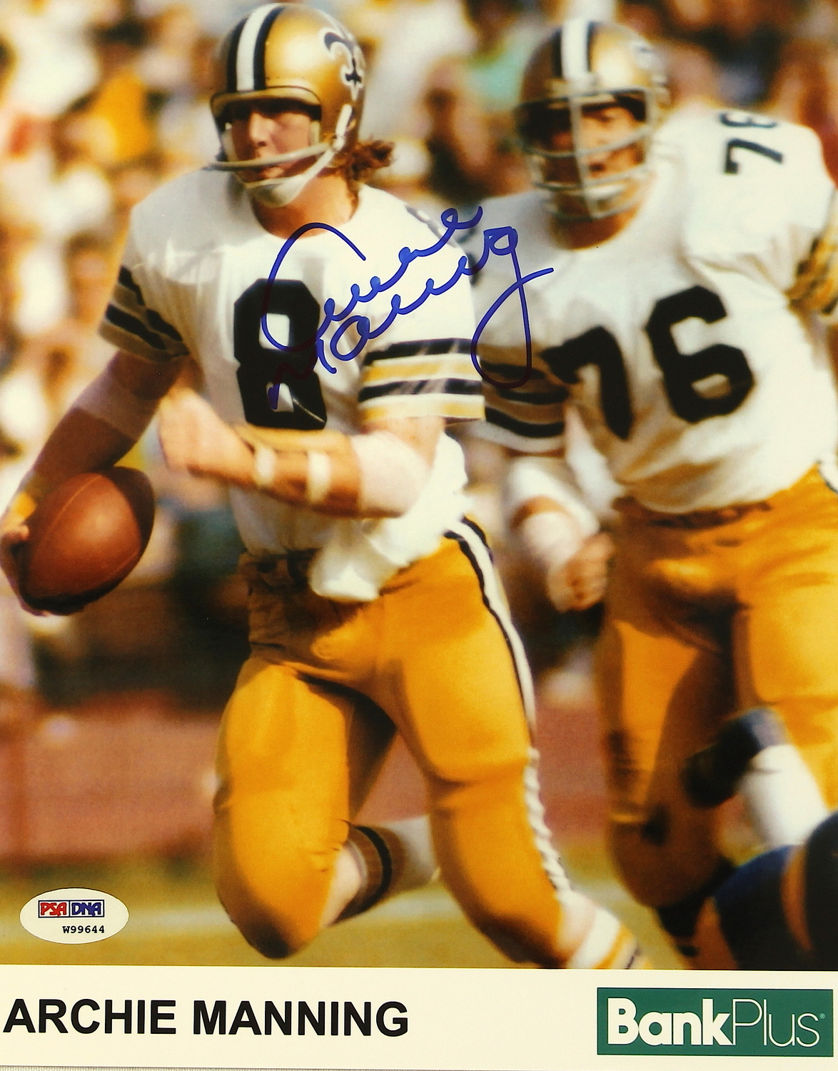 Archie Manning Signed Saints 8x10 Photo (PSA COA) | Pristine Auction