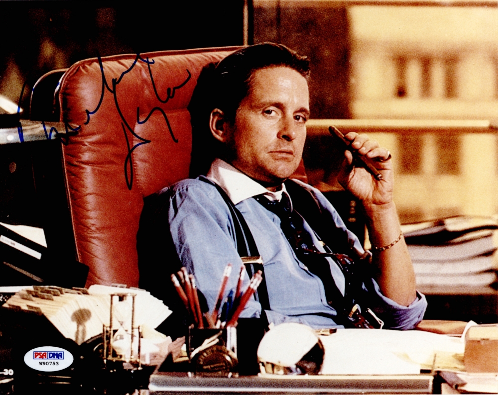 Michael Douglas Signed "Wall Street" 8x10 Photo (PSA COA) | Pristine ...