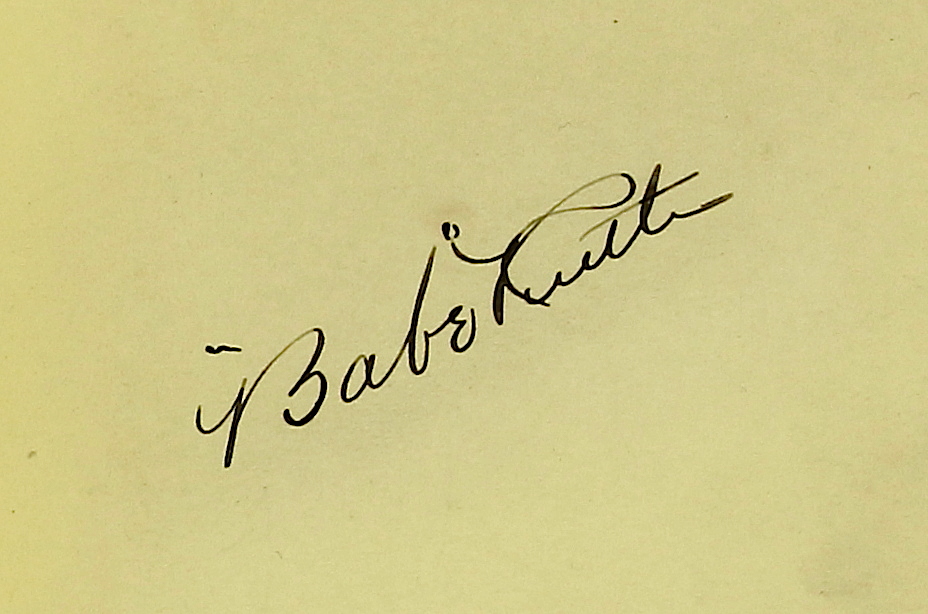 Babe Ruth Signed Vintage Original 1928 "Babe Ruth's Own Book of ...