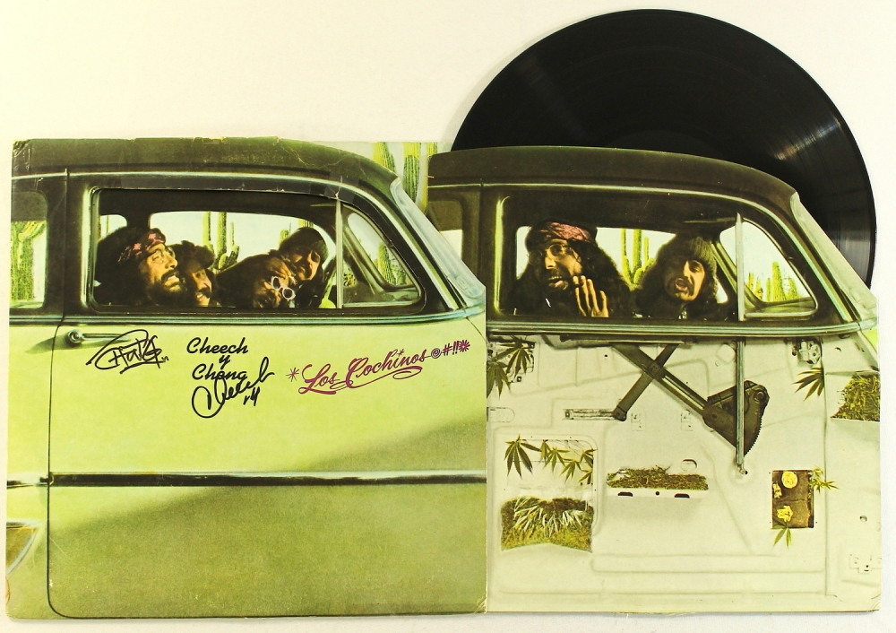 Cheech & Chong Signed "Los Cochinos" Record Album (JSA COA) | Pristine ...