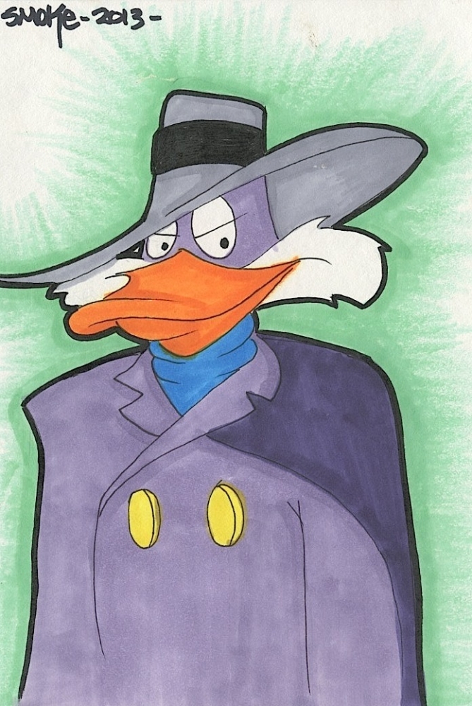 Jay Cee (AKA Smoke) Signed Darkwing Duck 5x7 ORIGINAL Art (PA LOA ...