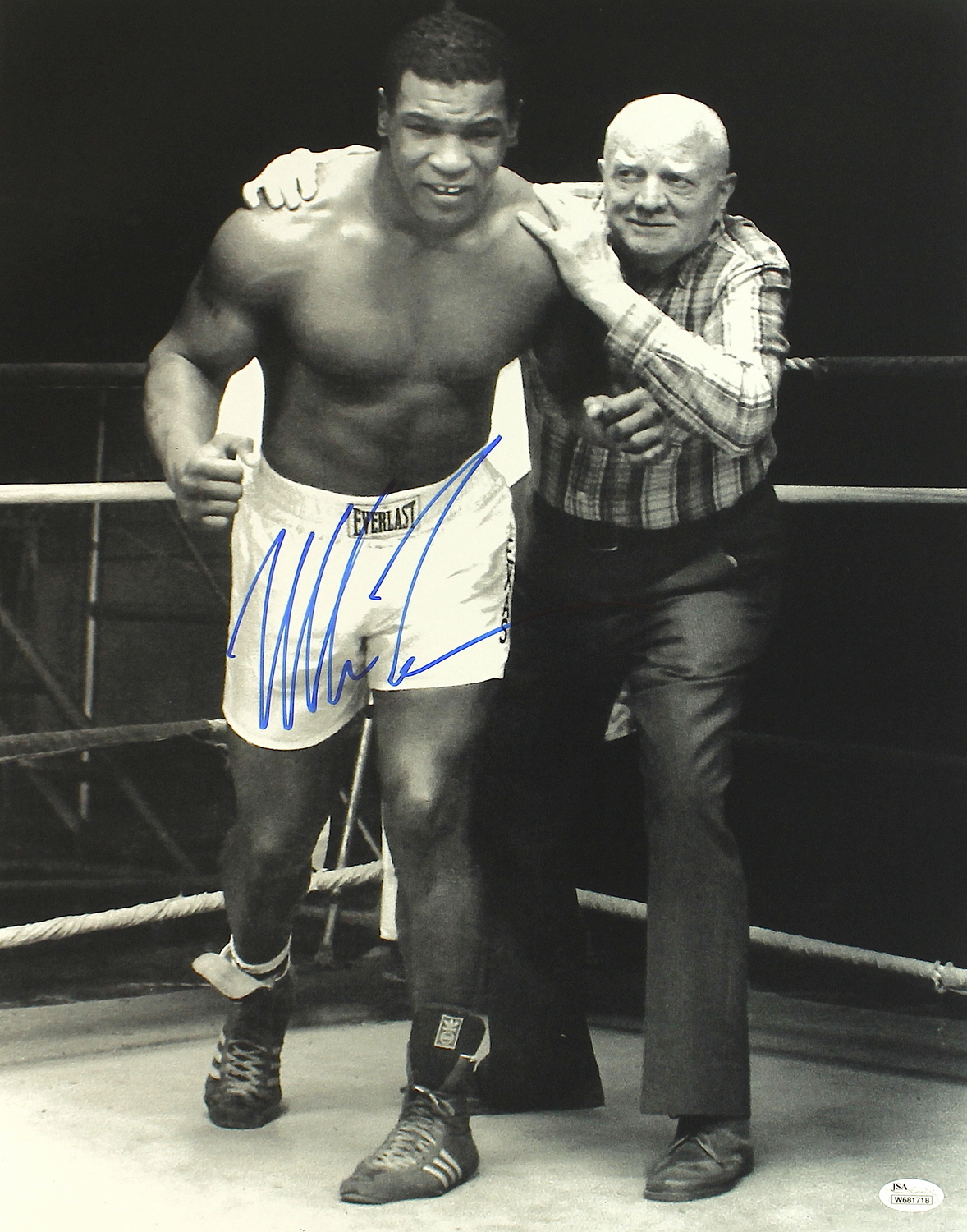 Mike Tyson Signed 16x20 Photo with Cus D'Amato (JSA COA) | Pristine Auction