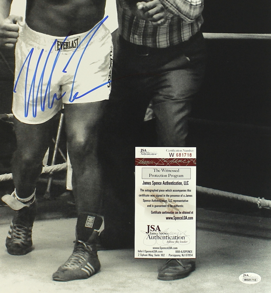 Mike Tyson Signed 16x20 Photo With Cus Damato Jsa Coa Pristine Auction