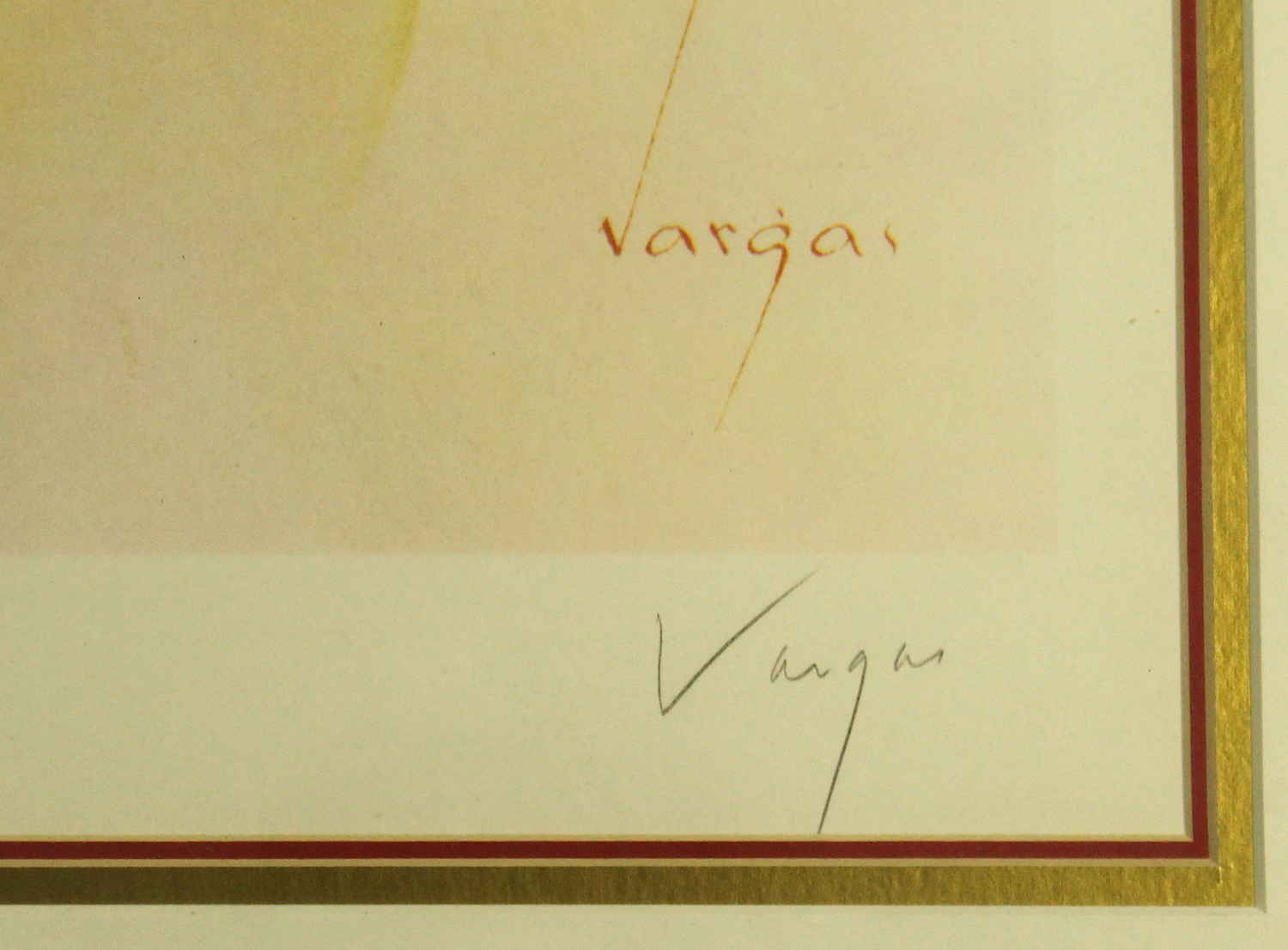 Alberto Vargas Signed 30x35 Custom Framed "Marilyn" Lithograph (PSA COA ...