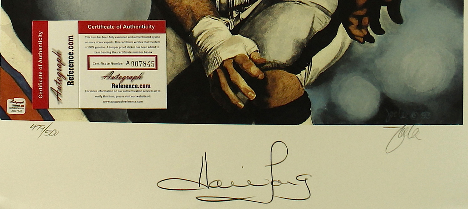 Howie Long Signed Raiders 16x24 Lithograph (Autograph Reference COA ...