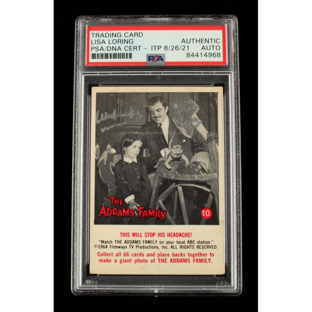 Lisa Loring Signed "The Adams Family" Trading Card Inscribed "Wednesday ...