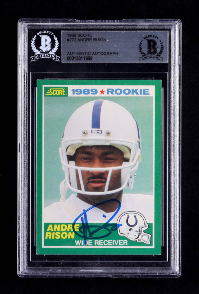 Andre Rison Signed 1989 Score #272 RC (BGS Encapsulated) | Pristine Auction
